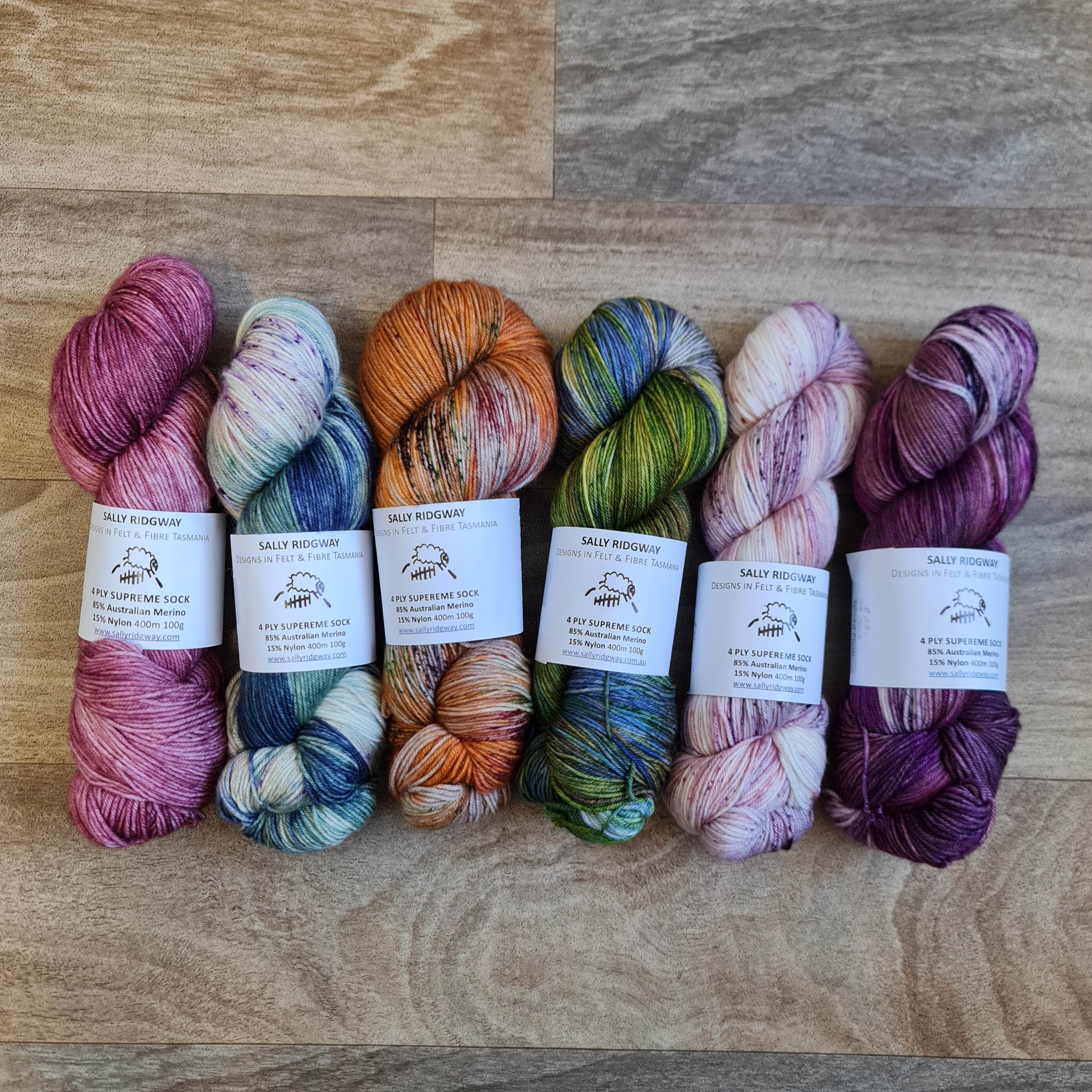 4 Ply Sally Ridgway Supreme Sock Yarn | The Yarn Inn