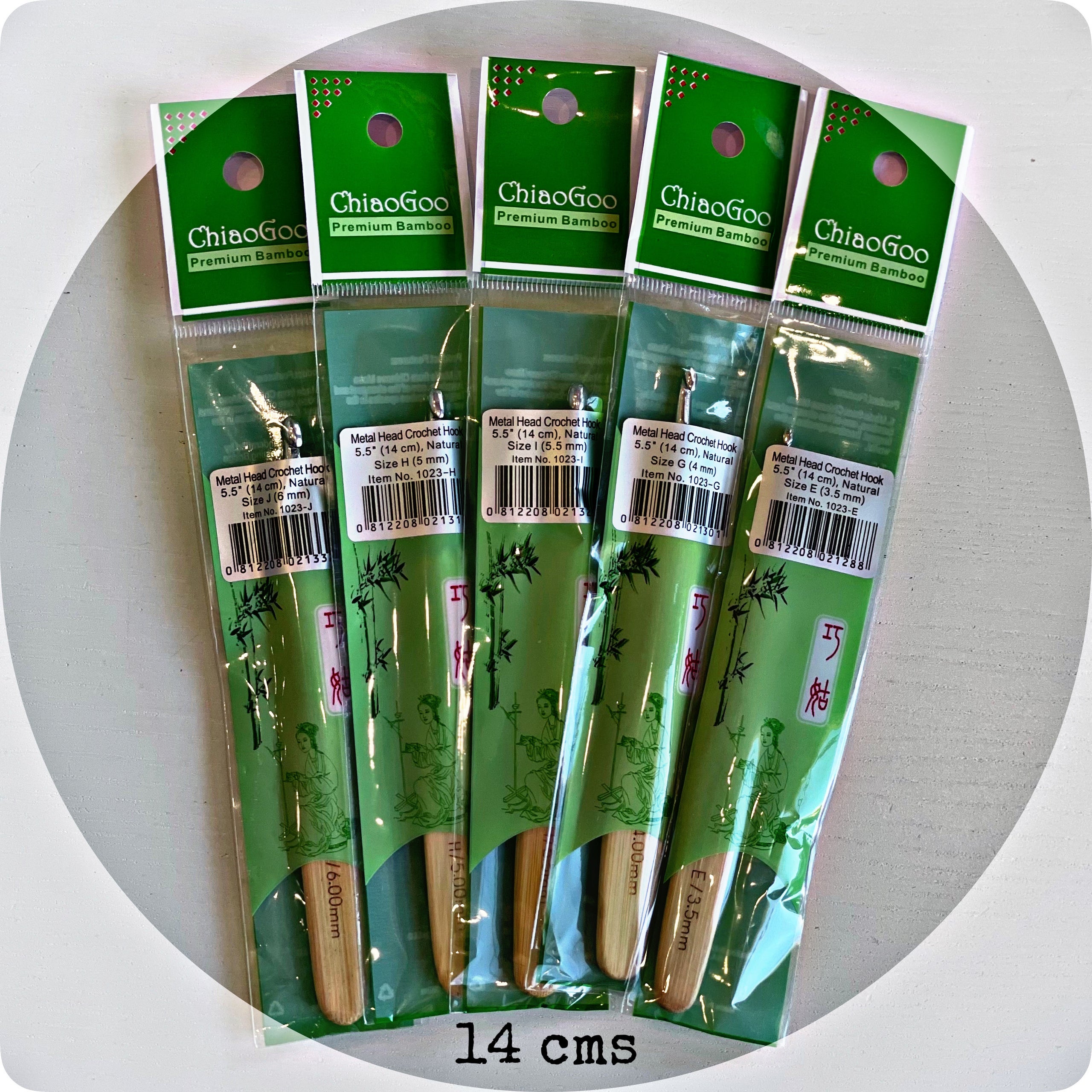 ChiaoGoo Metal Head Crochet Hook (14 cms) | The Yarn Inn